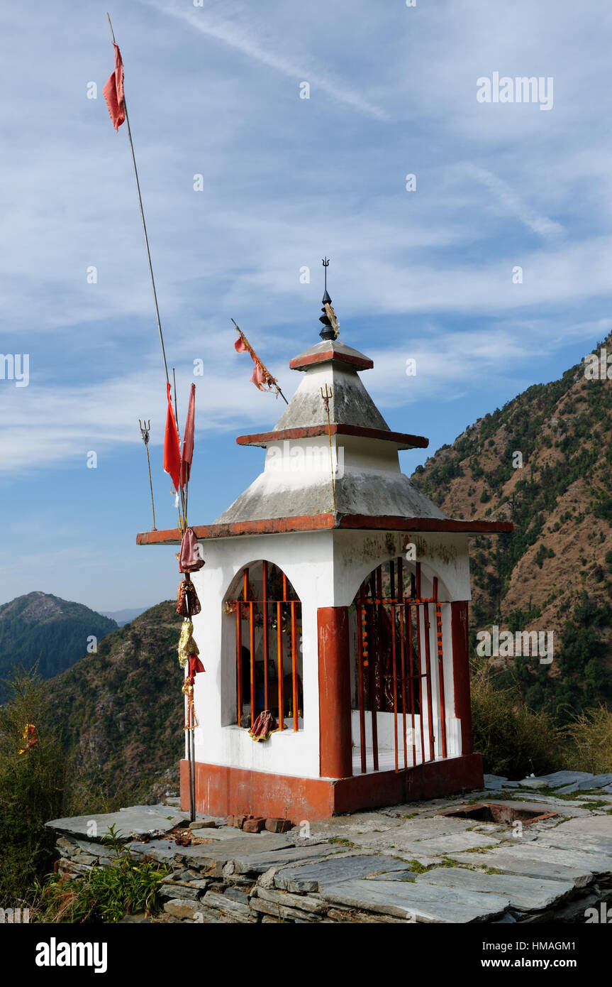 Temple on the Himalaya mountains near Dharamsala Stock Photo - Alamy