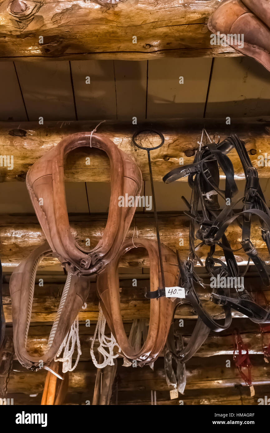 Tack and other supplies in the trading post, Hubbell Trading Post ...