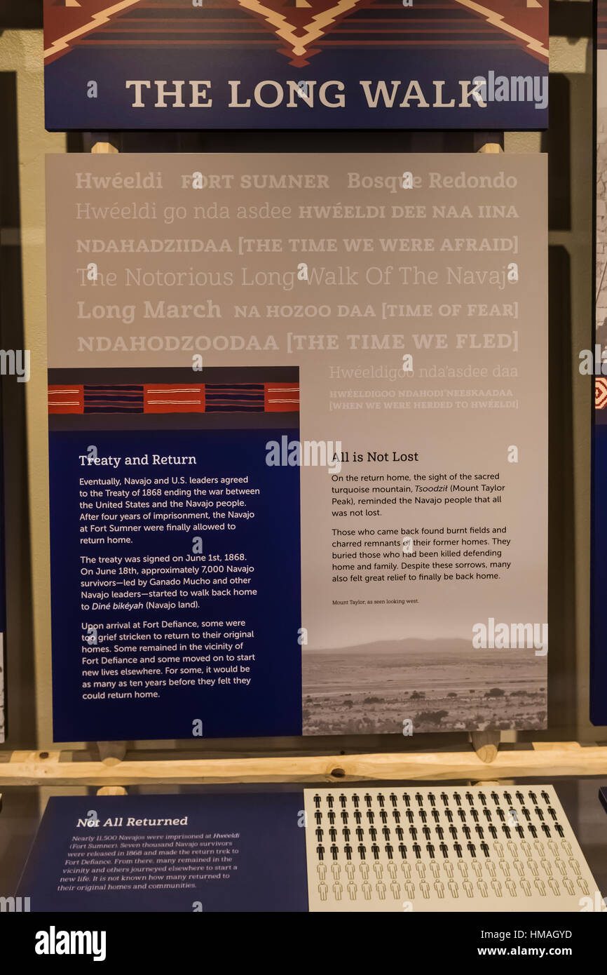 The Long Walk Map Navajo