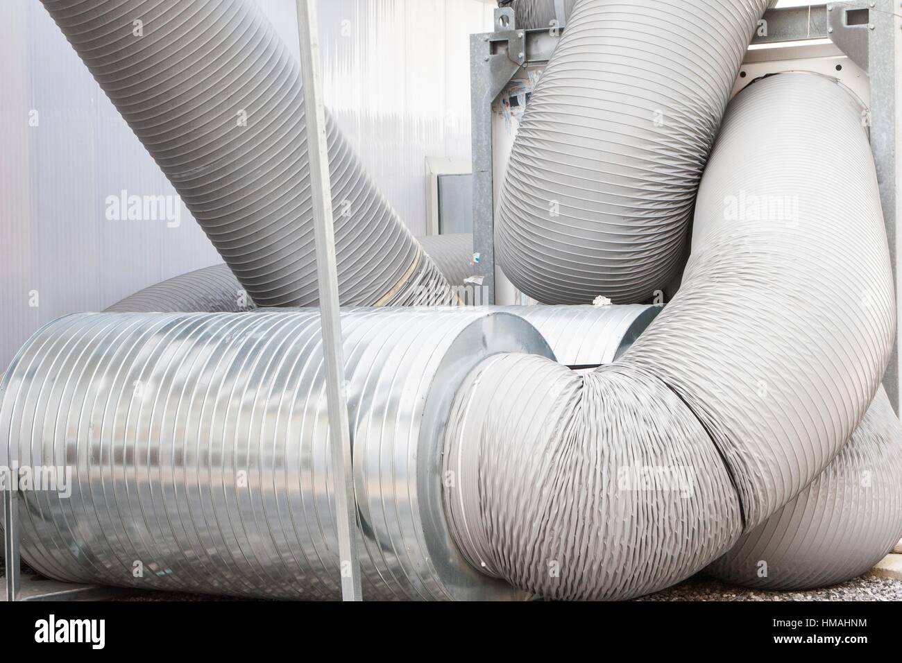 Ventilation and cooling pipes Stock Photo - Alamy