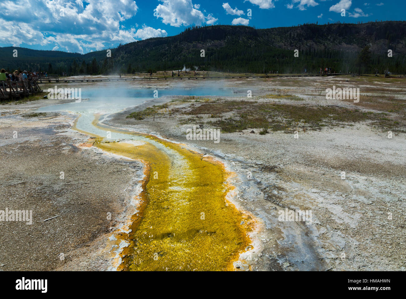 Biscuit Basin, Yellowstone National Park, Wyoming, USA Stock Photo - Alamy