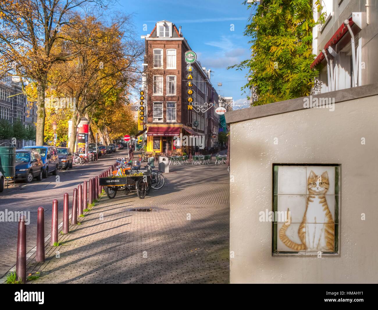 Street in Amsterdam. Netherlands Stock Photo - Alamy