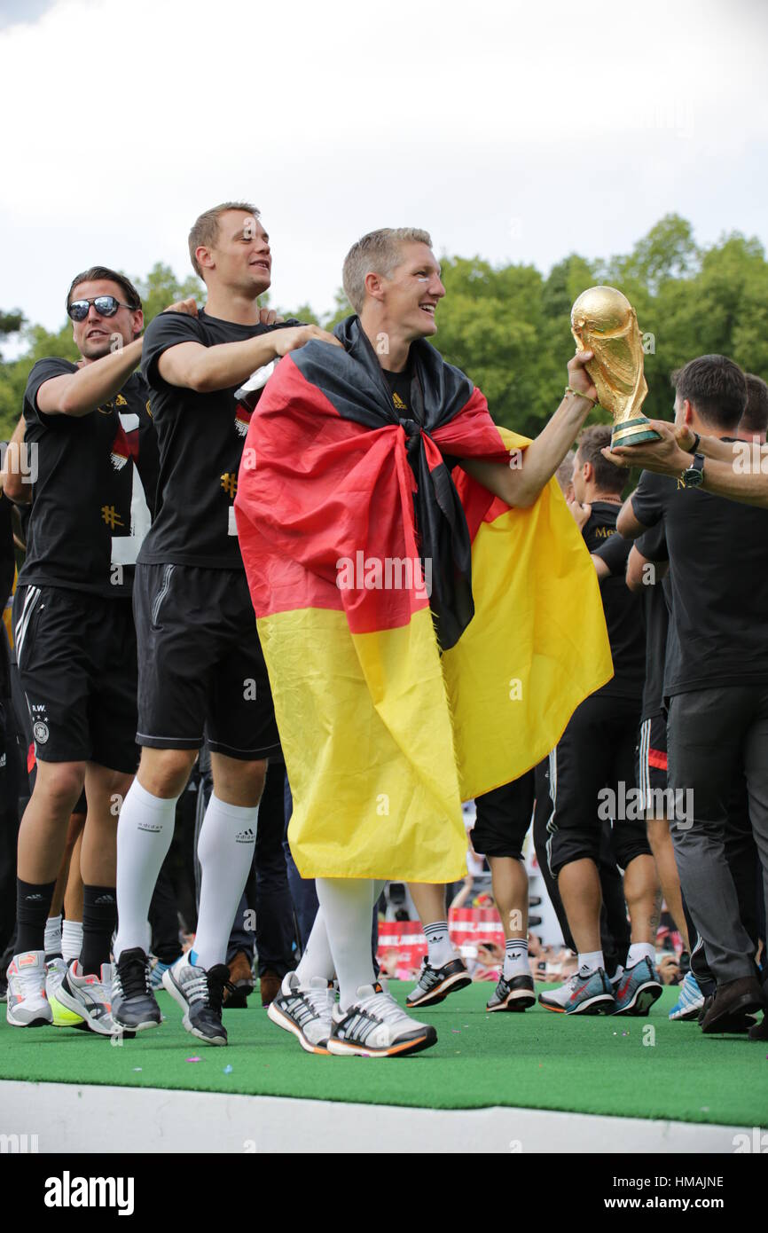 German National Football team and chief coach Löw celebrate FIFA World ...