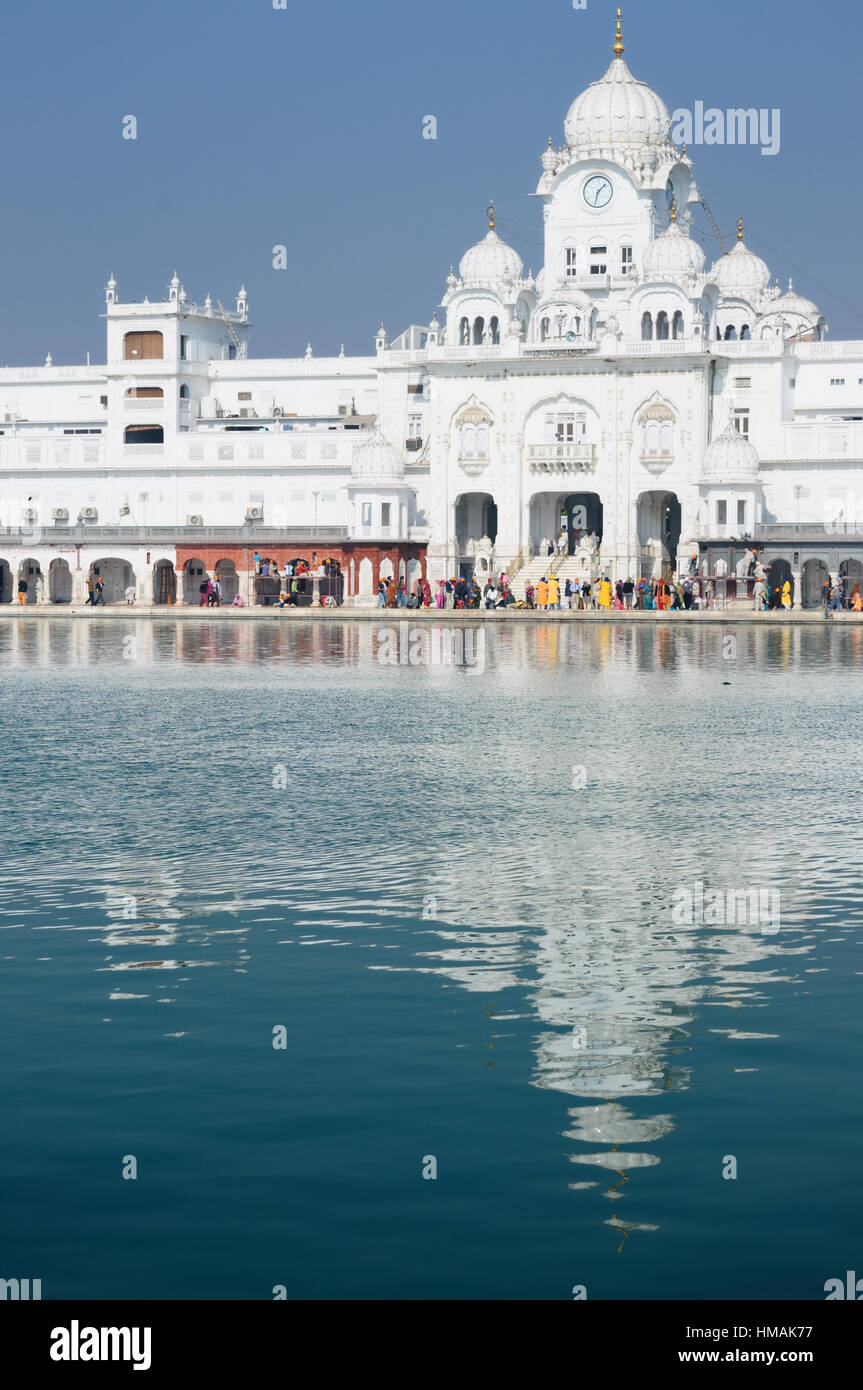 Golden temple (Sri Harimandir Sahib) in Amritsar. It is a central ...
