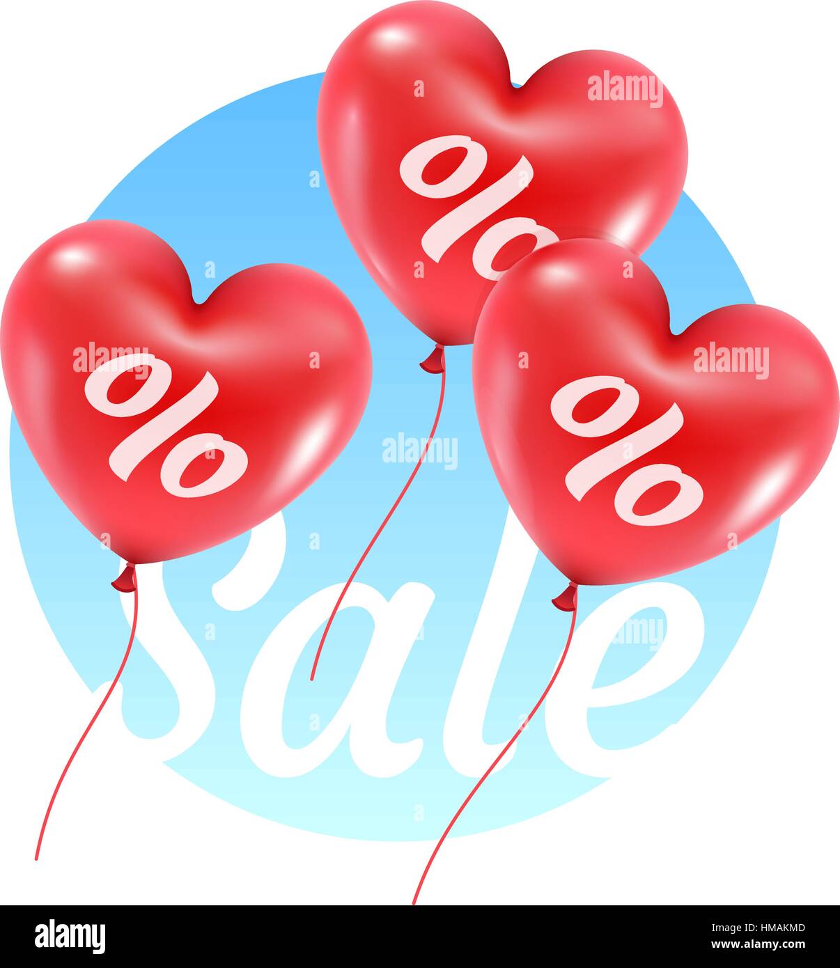 Three red balloons sale action Stock Vector Image & Art - Alamy
