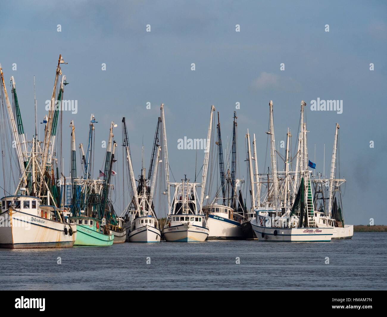 Darien Georgia Shrimp Boat Fleet Stock Photo - Alamy