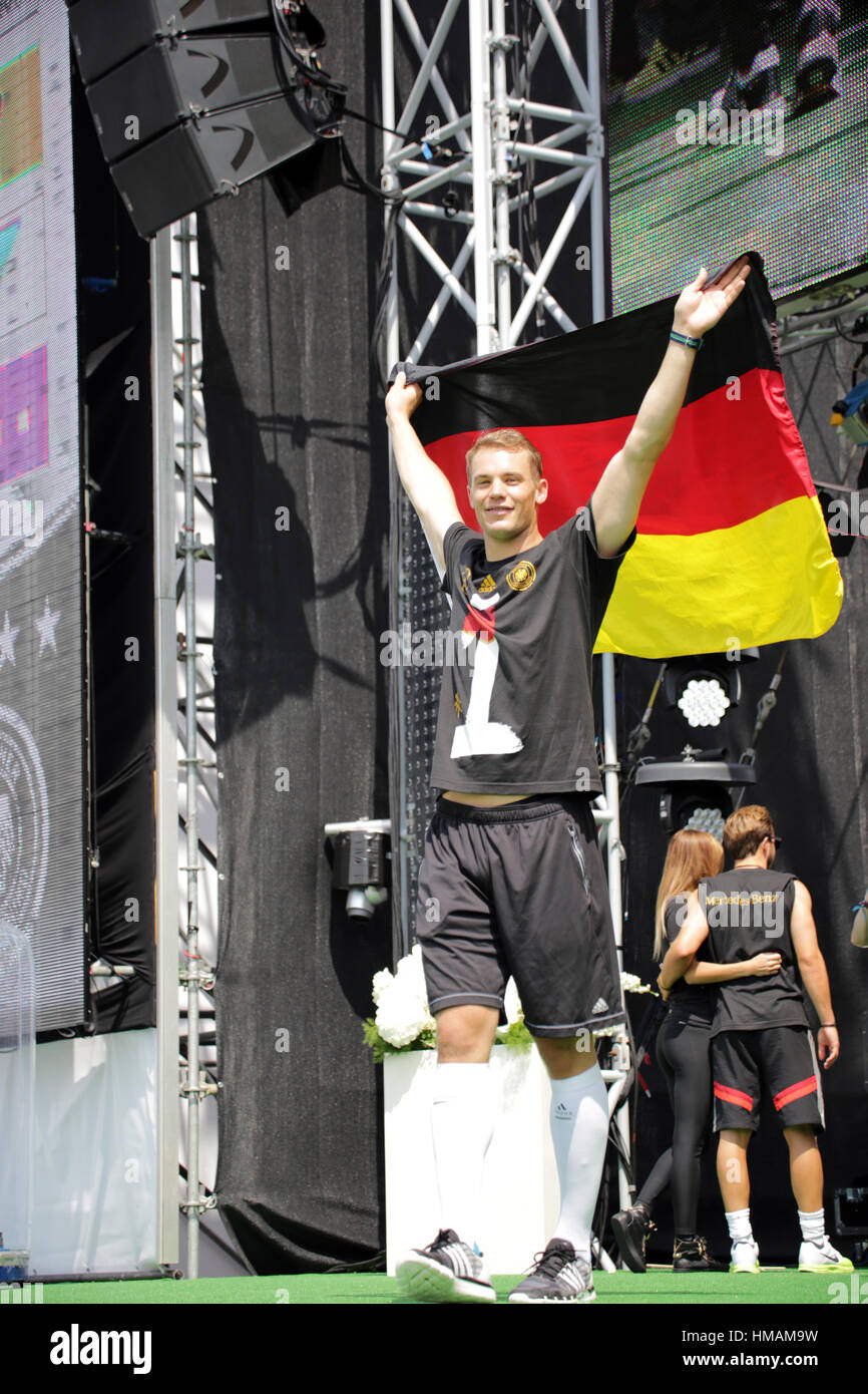 German National Football team and chief coach Löw celebrate FIFA World ...