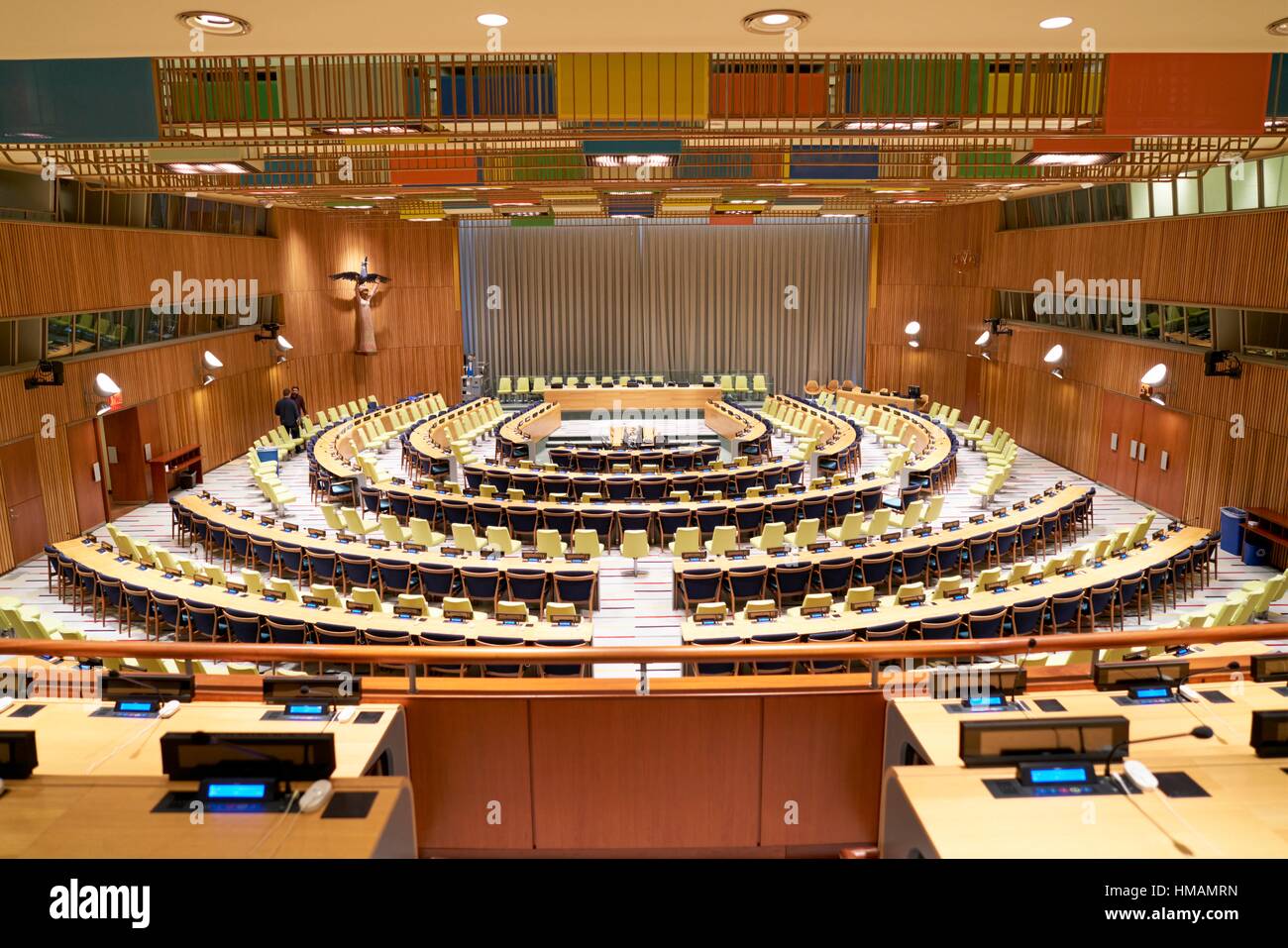 The chamber of the United Nations Trusteeship Council, UN Stock Photo ...
