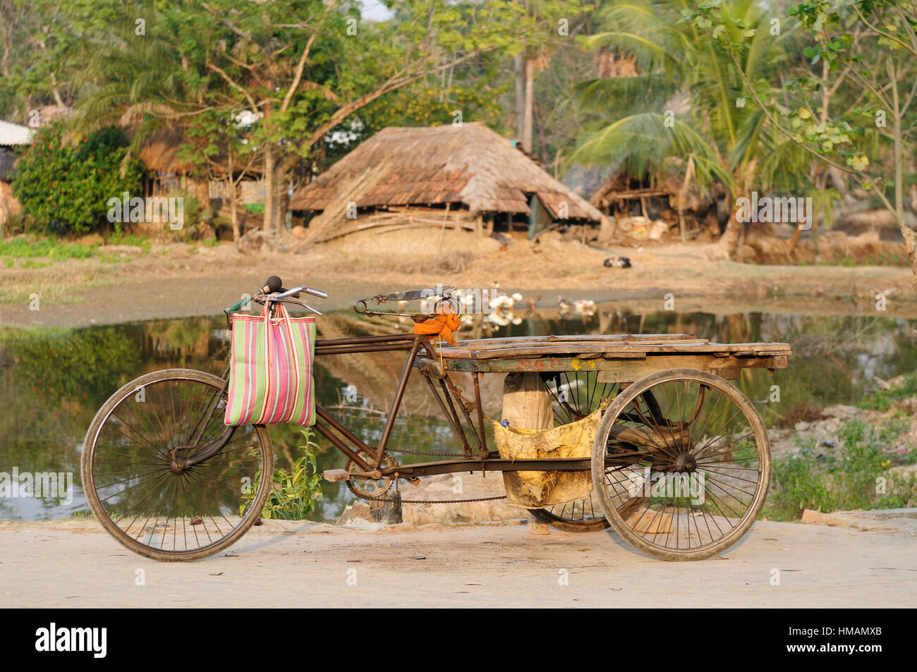 The bicycle as the only means of transport in the delta of the Ganges ...