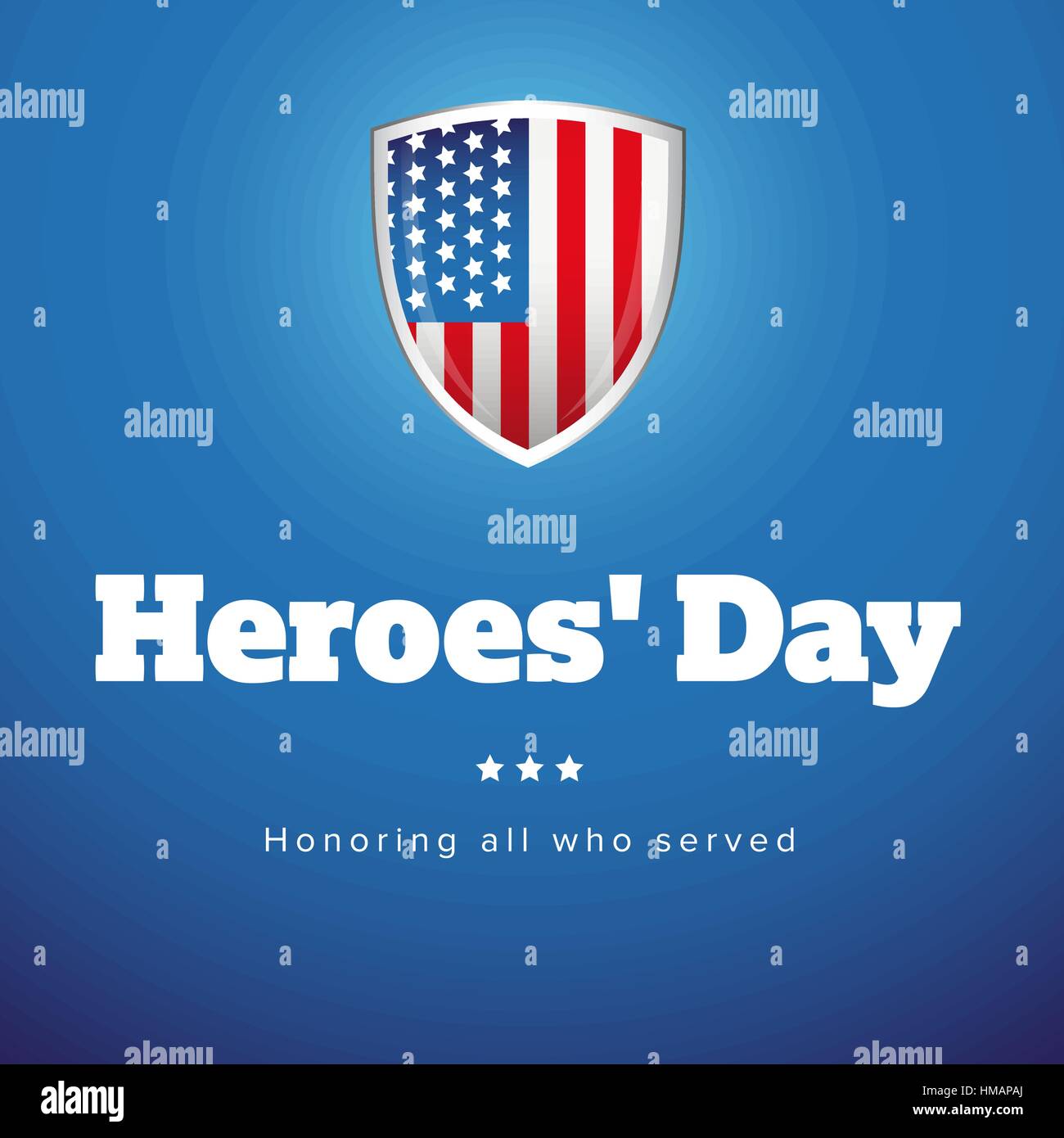 Heroes Day USA banner set Stock Vector Image & Art - Alamy