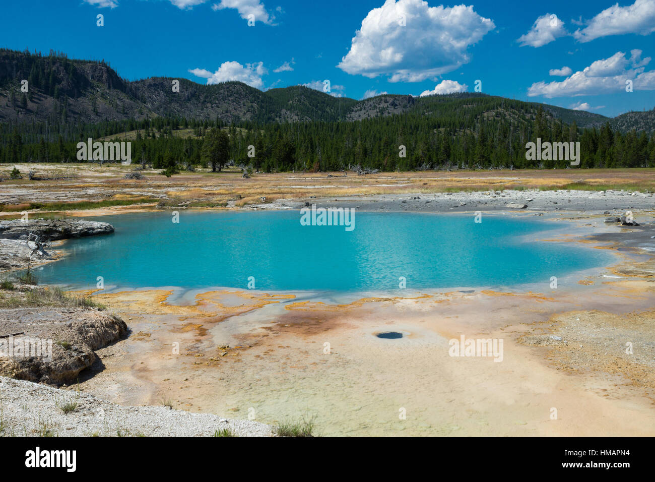 Biscuit Basin, Yellowstone National Park, Wyoming, USA Stock Photo - Alamy