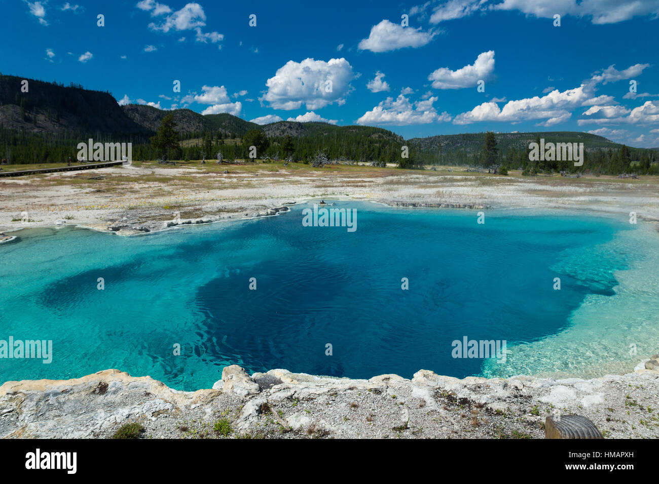 Biscuit Basin, Yellowstone National Park, Wyoming, USA Stock Photo - Alamy