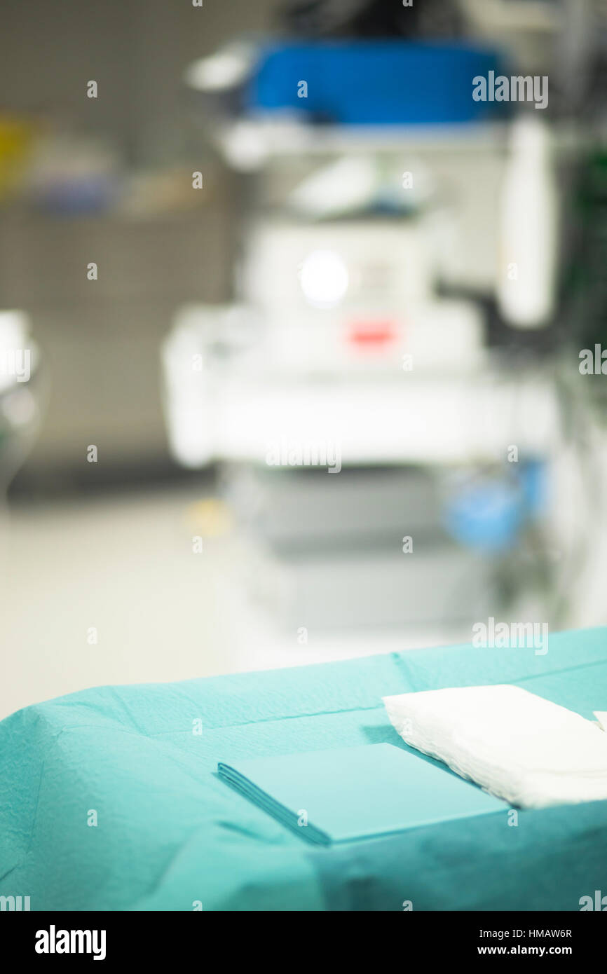 Hospital ward emergency room operating theater and modern equipment ...