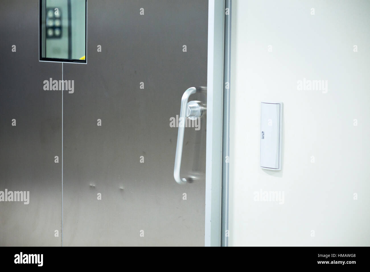 Hospital ward emergency room operating theater door and modern ...