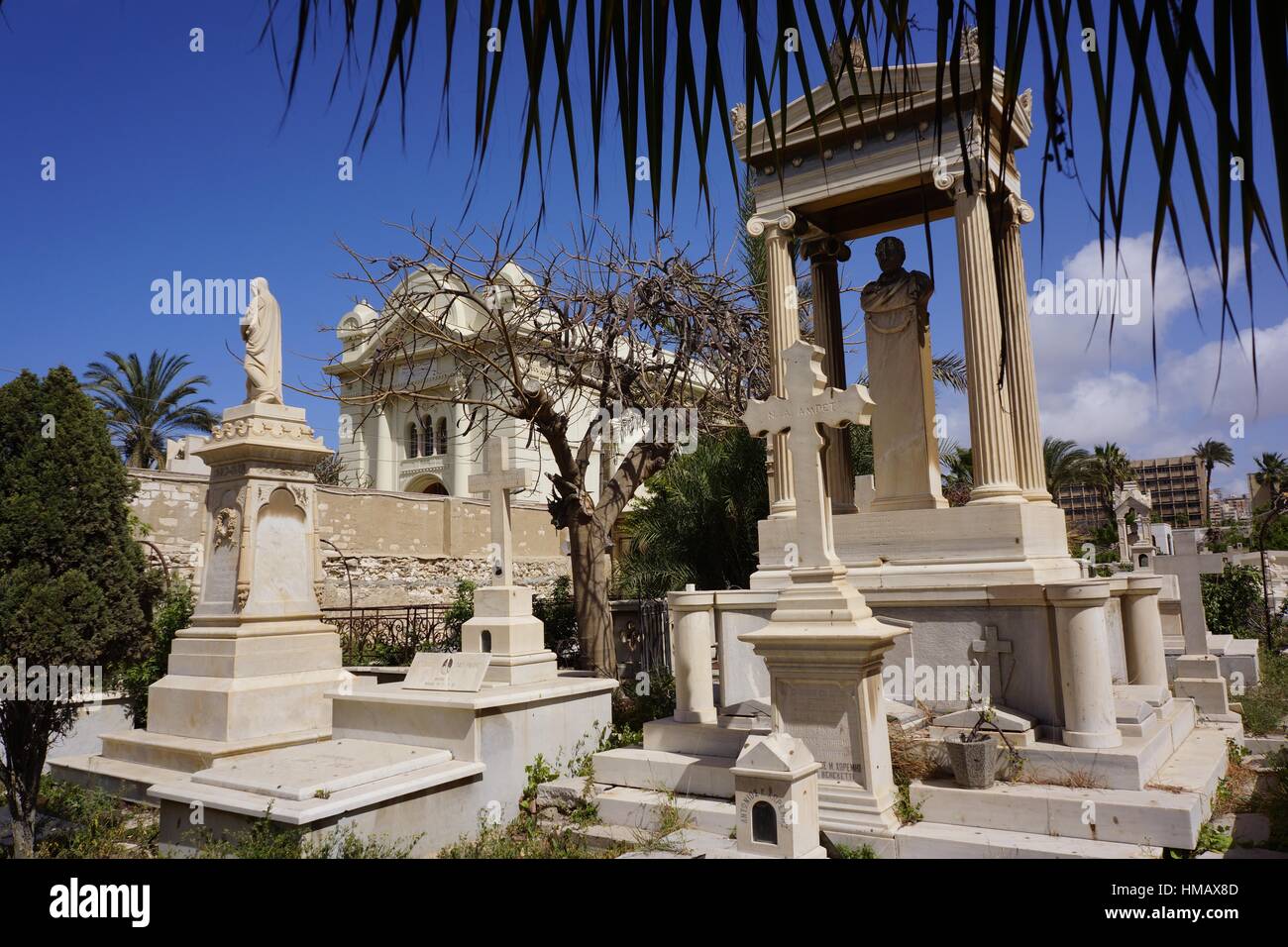 Greek cemetery. Alexandria. Egypt Stock Photo - Alamy