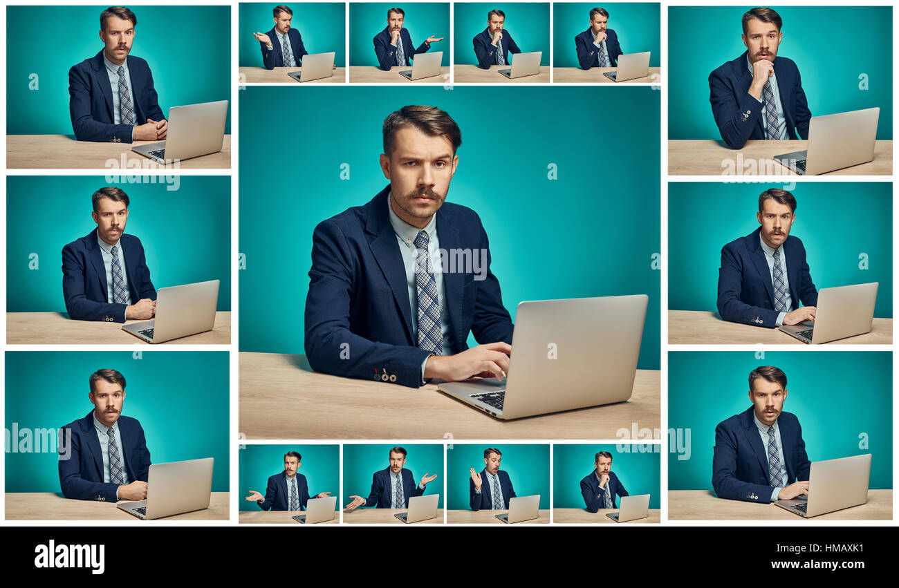 Computer sad person hi-res stock photography and images - Alamy