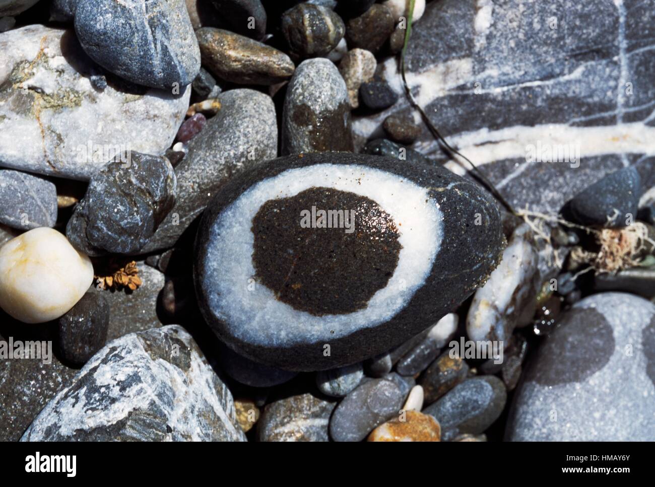 Black and white rock, Crete, Greece Stock Photo - Alamy