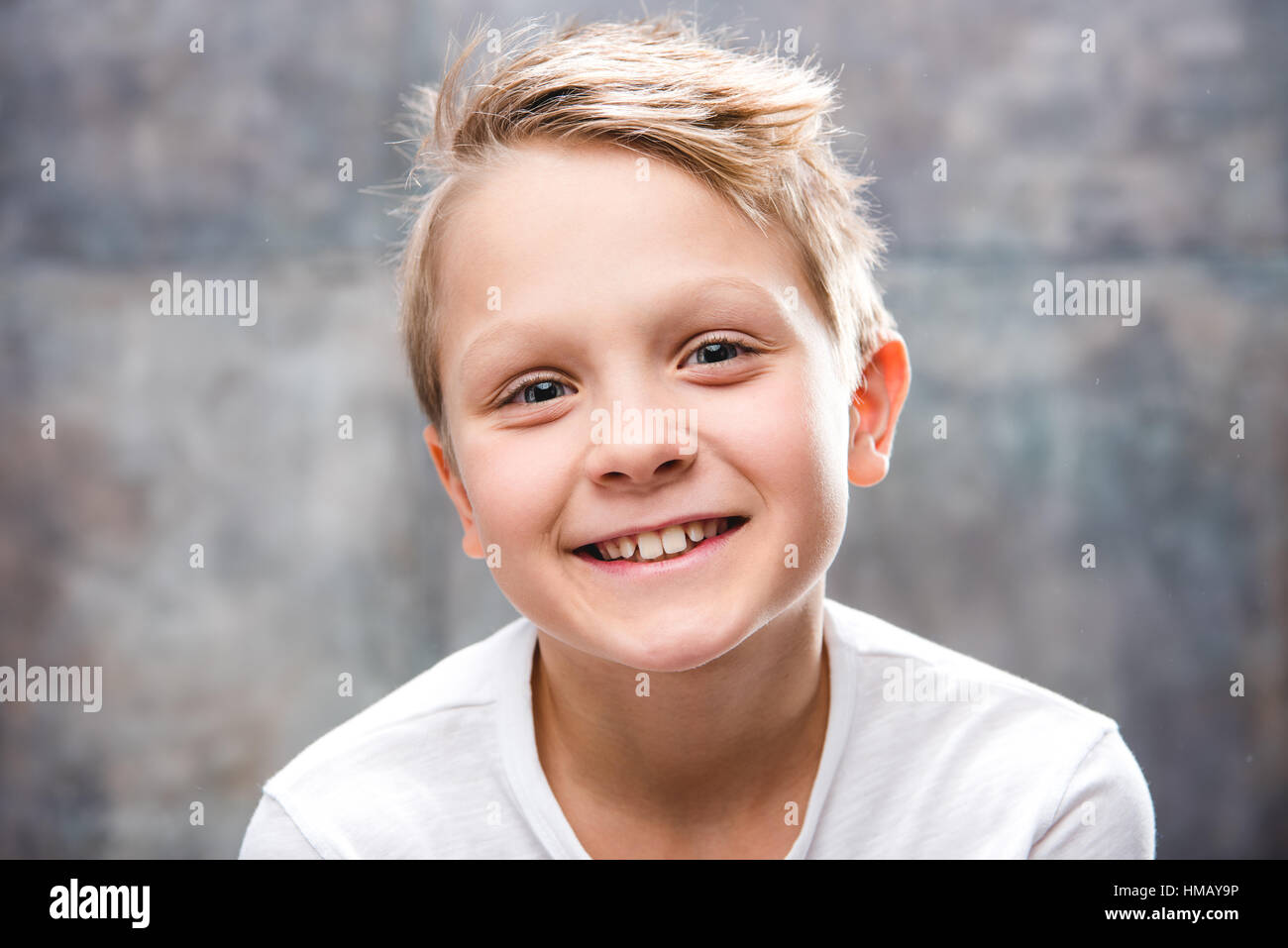 Cute smiling boy Stock Photo - Alamy