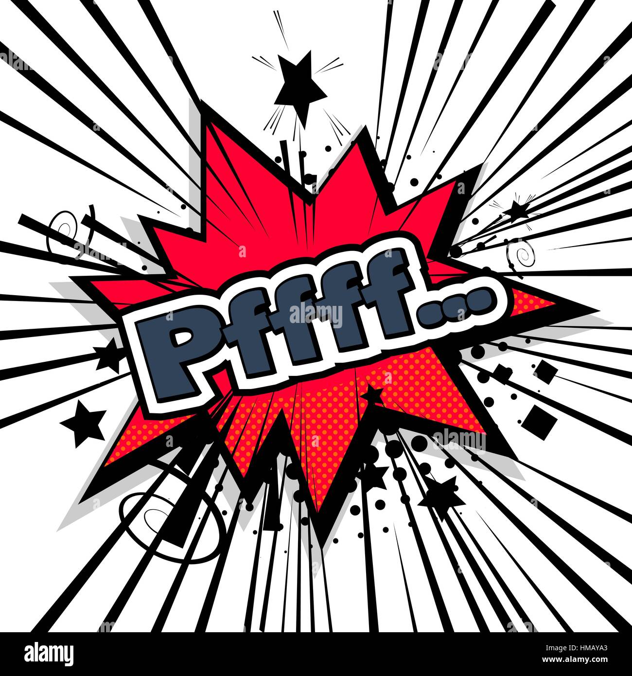 Lettering pff comic text sound Stock Vector Image & Art - Alamy