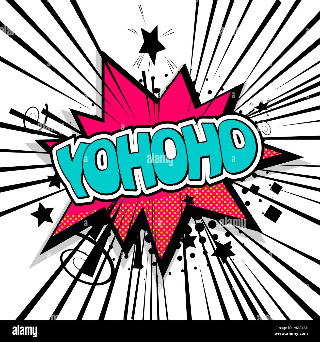 Lettering pirates, yohoho comic text sound Stock Vector Image & Art - Alamy