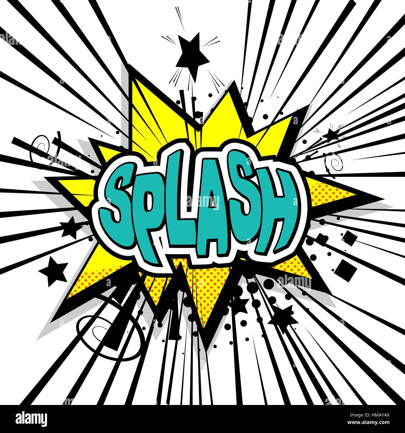 Lettering splash comic text sound Stock Vector Image & Art - Alamy