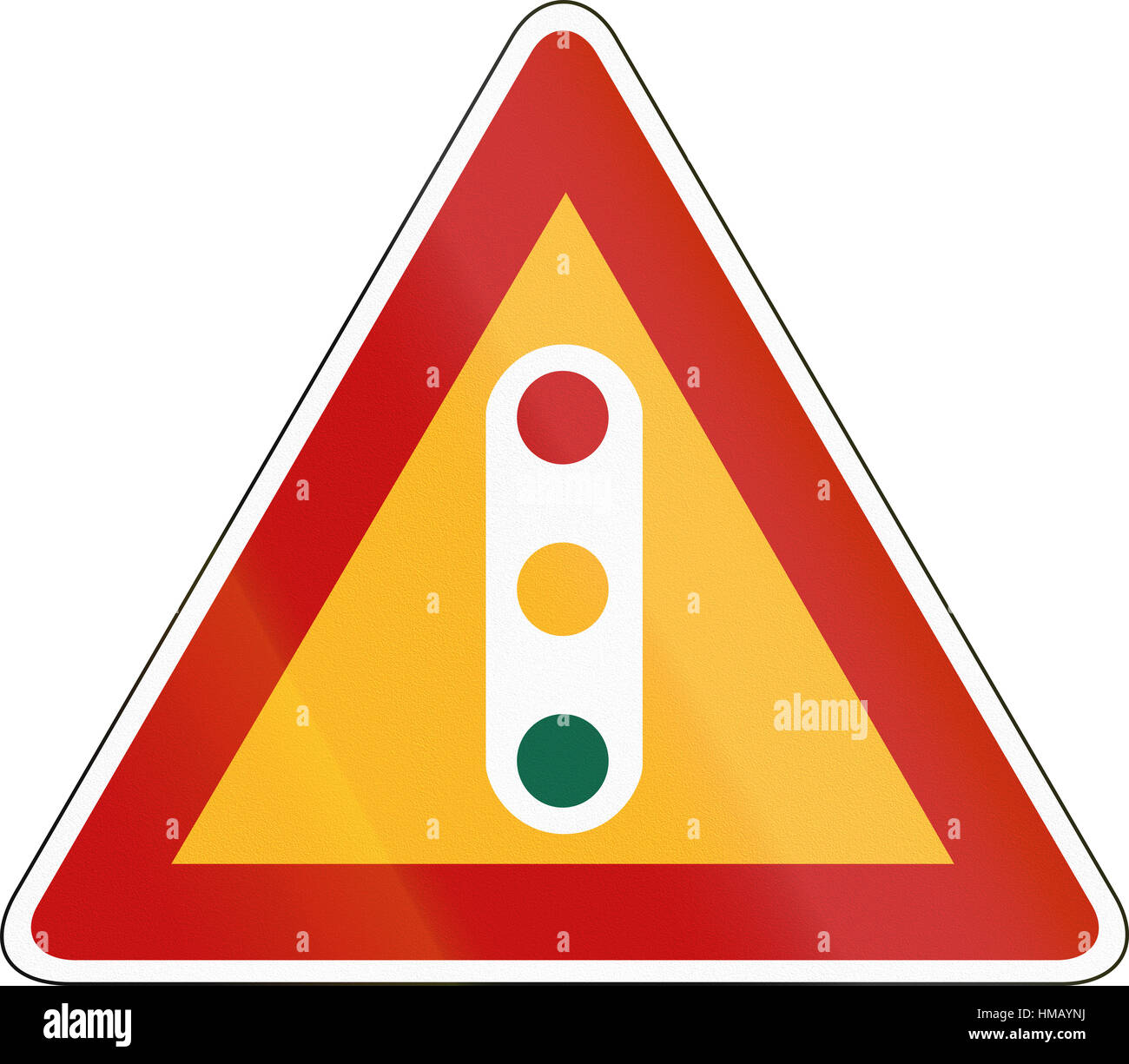 South Korea road sign - Traffic lights Stock Photo - Alamy