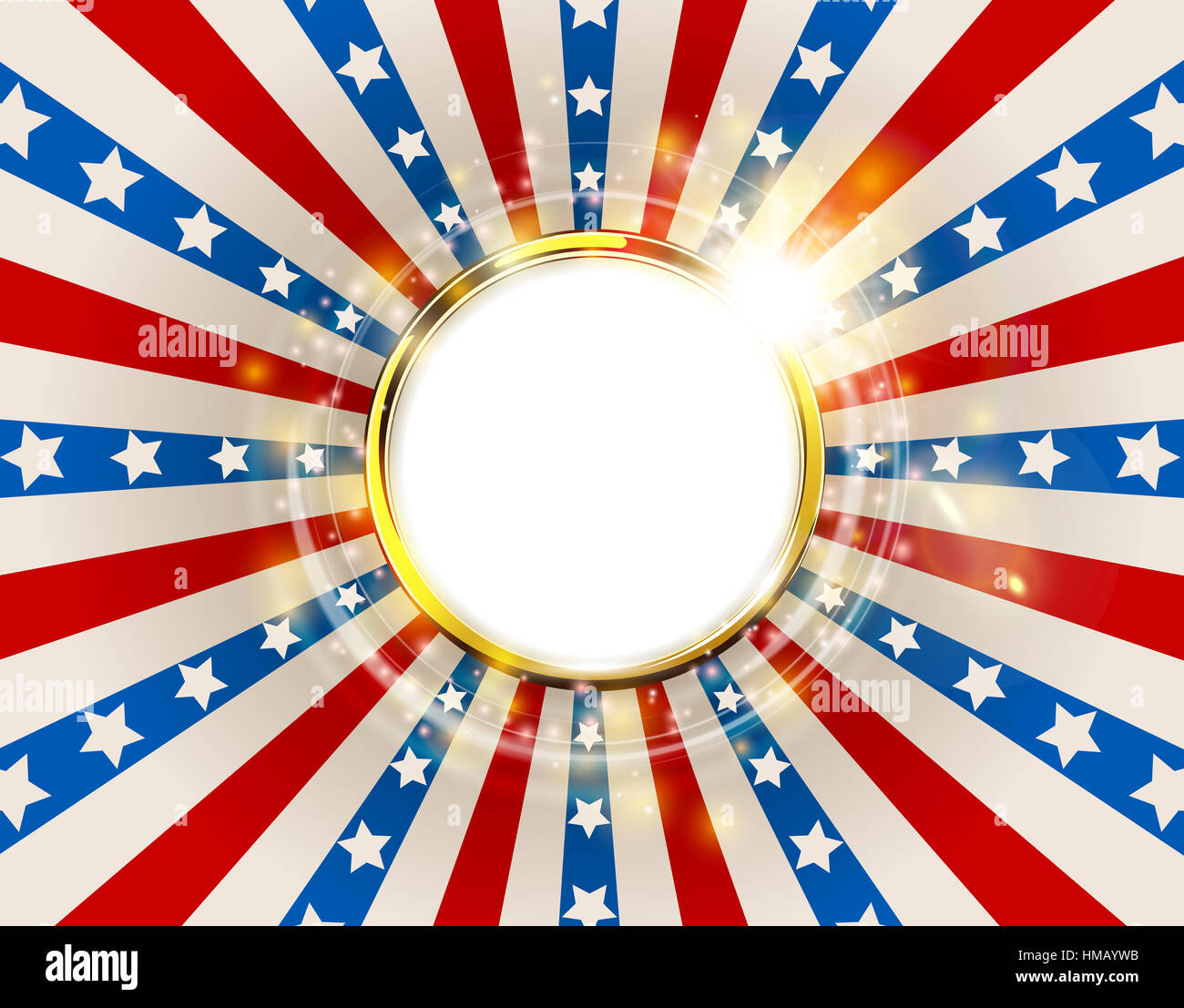 Patriotic background United States of America with sparks. USA flag ...