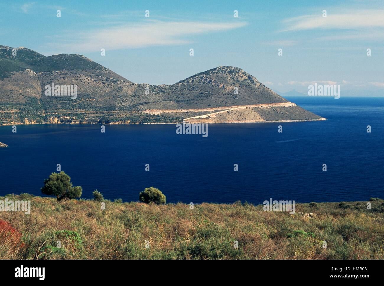 Kotronas Bay, east coast of Mani peninsula, Peloponnese, Greece Stock ...
