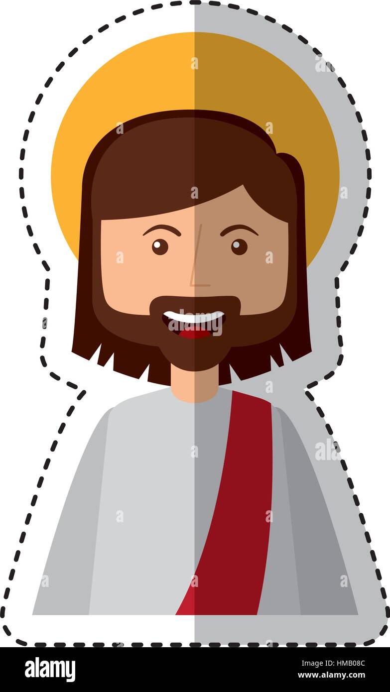 jesuschrist avatar character icon vector illustration design Stock ...