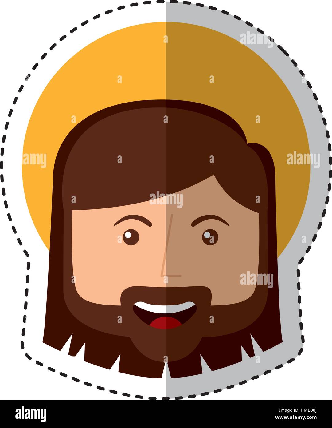 jesuschrist avatar character icon vector illustration design Stock ...