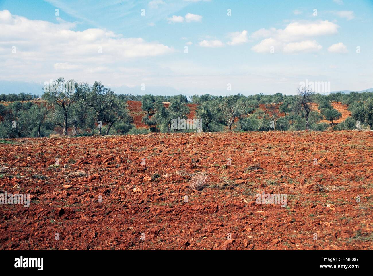 Red earth near skala hi-res stock photography and images - Alamy