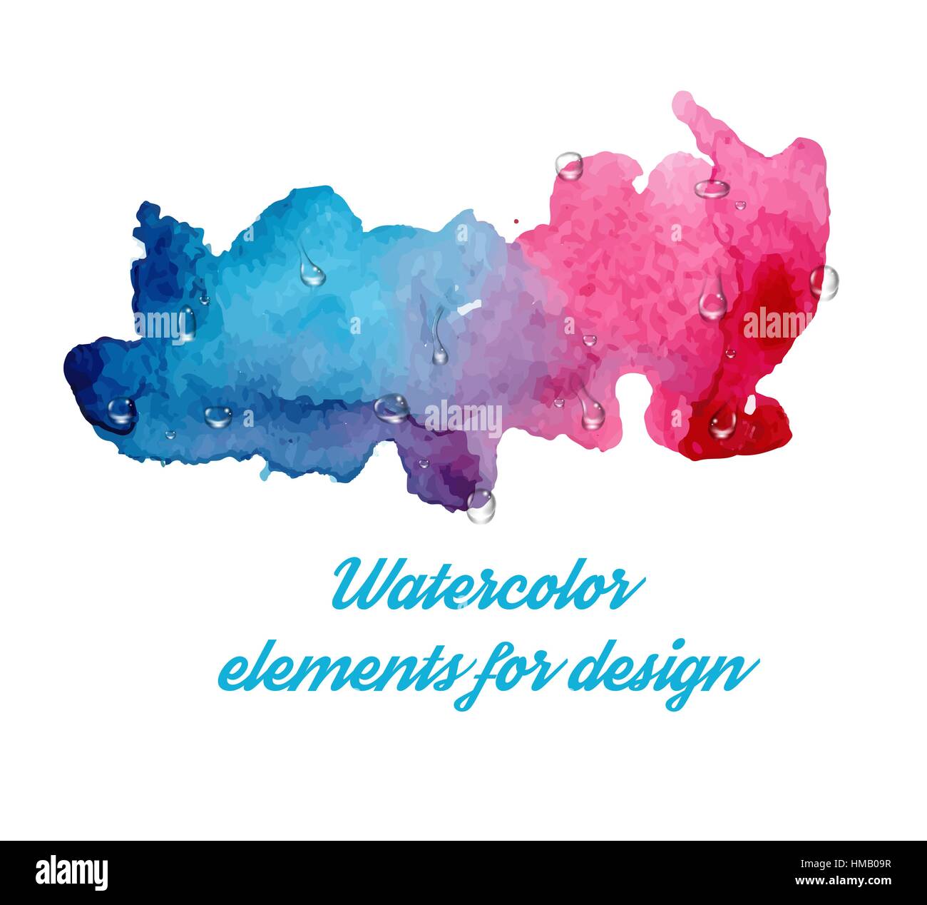 Abstract watercolor splash. Watercolor drop Stock Vector Image & Art ...