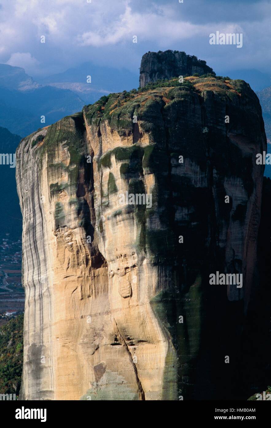 A rock pillar at Meteora, Kalambaka, Greece Stock Photo - Alamy