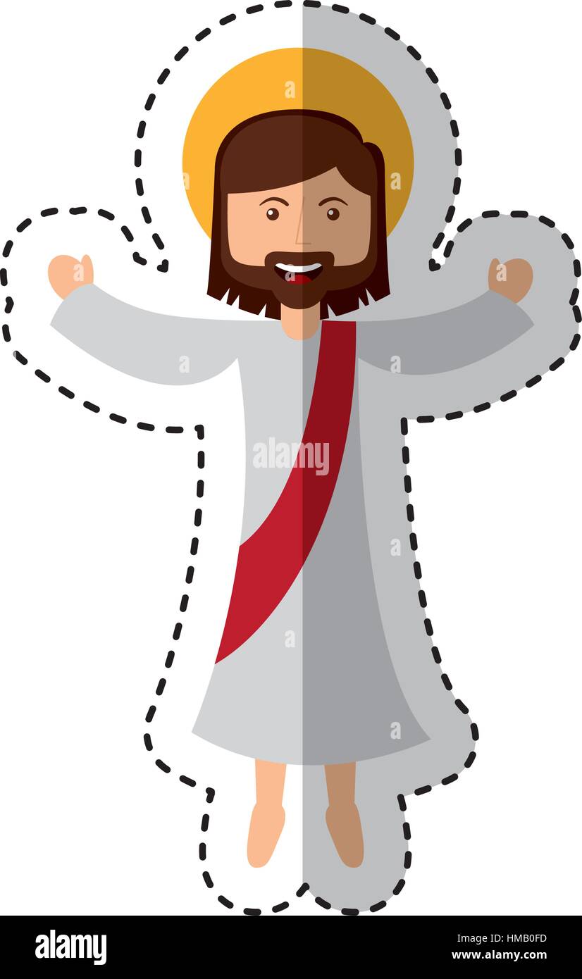 jesuschrist avatar character icon vector illustration design Stock ...