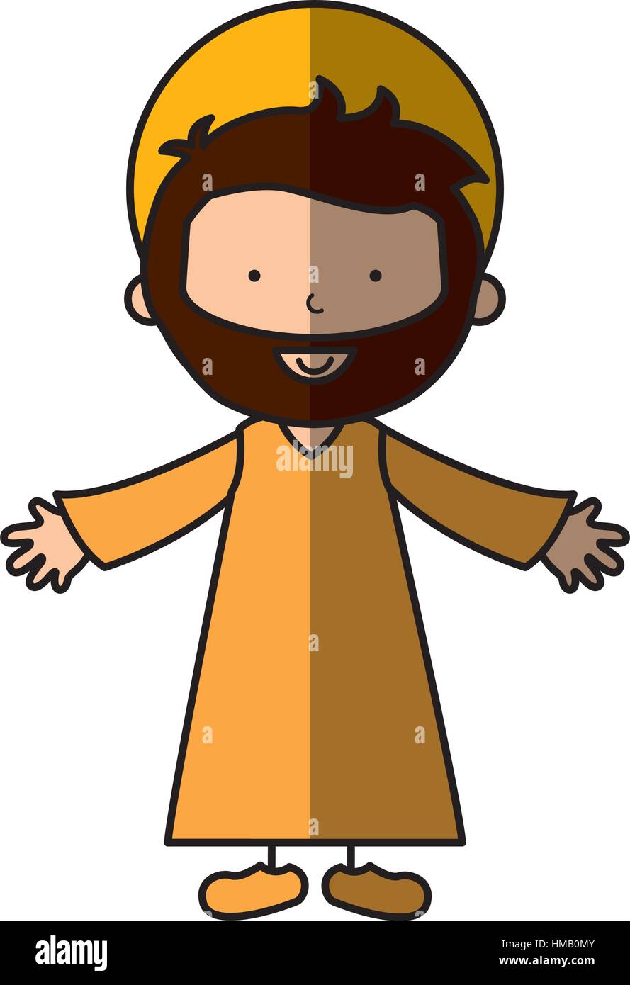 jesuschrist avatar character icon vector illustration design Stock ...