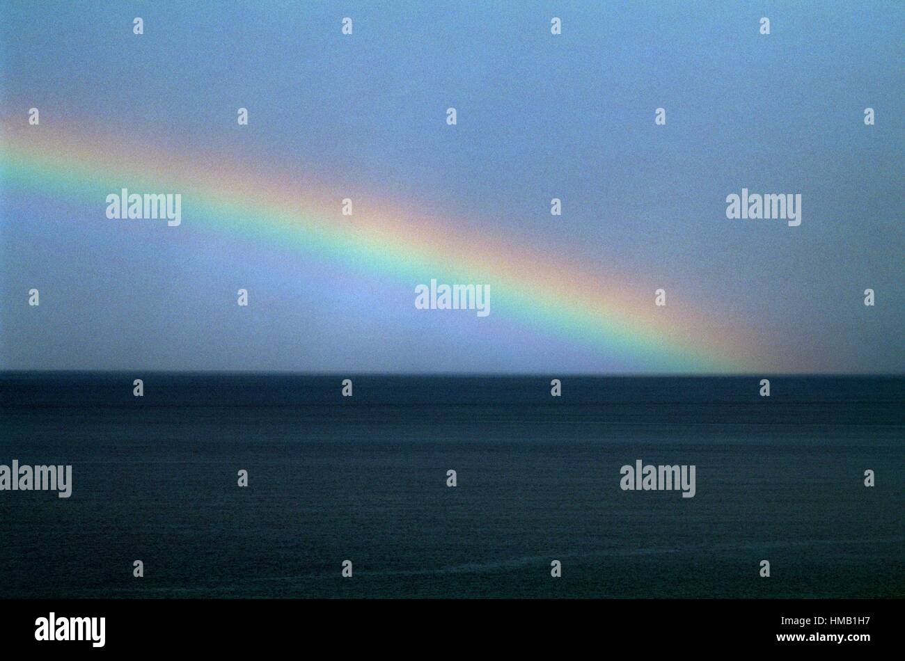 Rainbow over sea in leonidio hi-res stock photography and images - Alamy