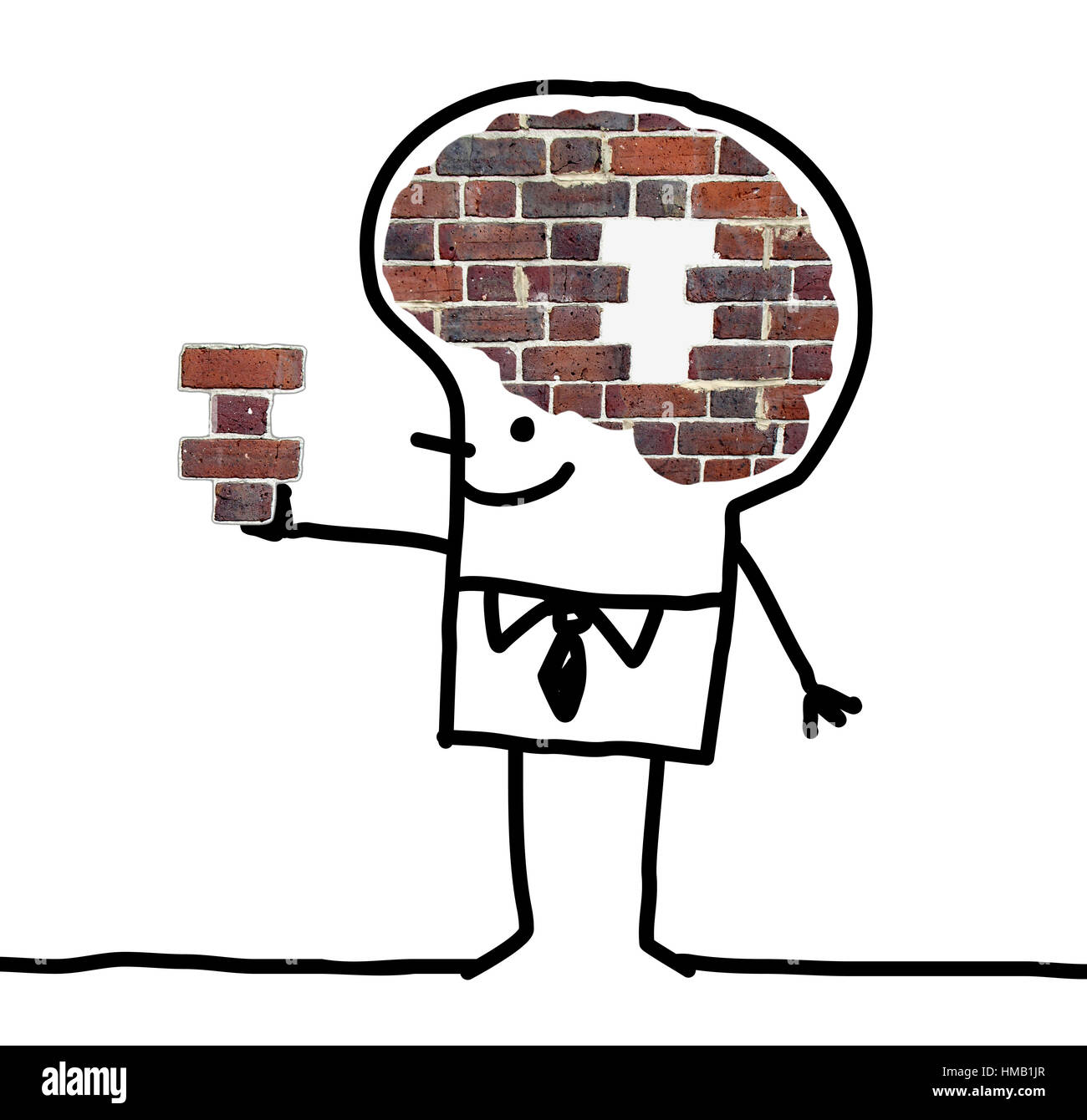 Human head missing puzzle hi-res stock photography and images - Alamy