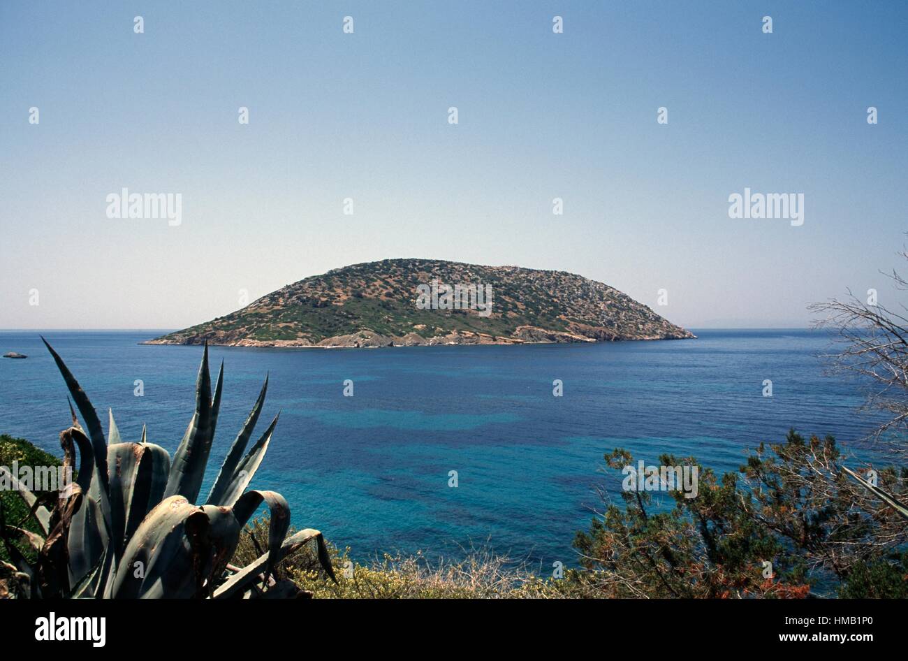 The island of Arsida, Saronida, Attica, Greece Stock Photo - Alamy