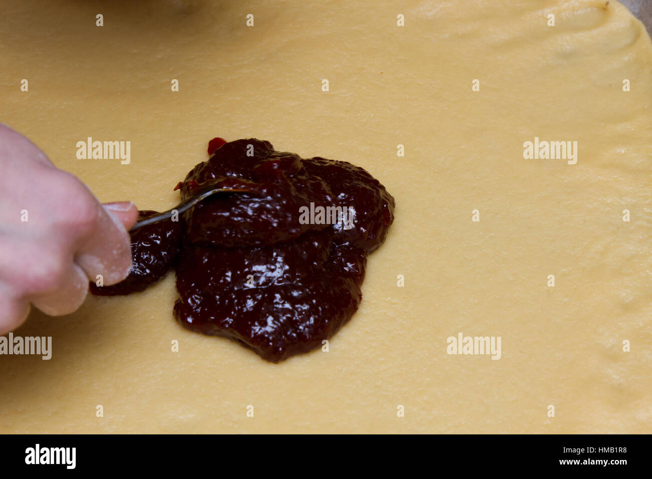 Smear of raspberry hi-res stock photography and images - Alamy