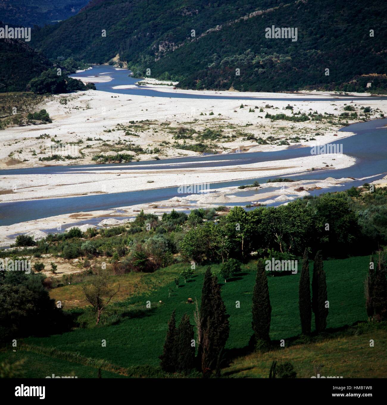 The Achelous or Acheloos river, Greece Stock Photo - Alamy