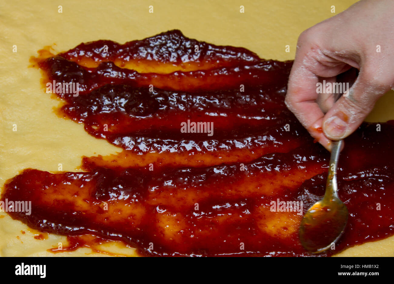 Smear of raspberry hi-res stock photography and images - Alamy