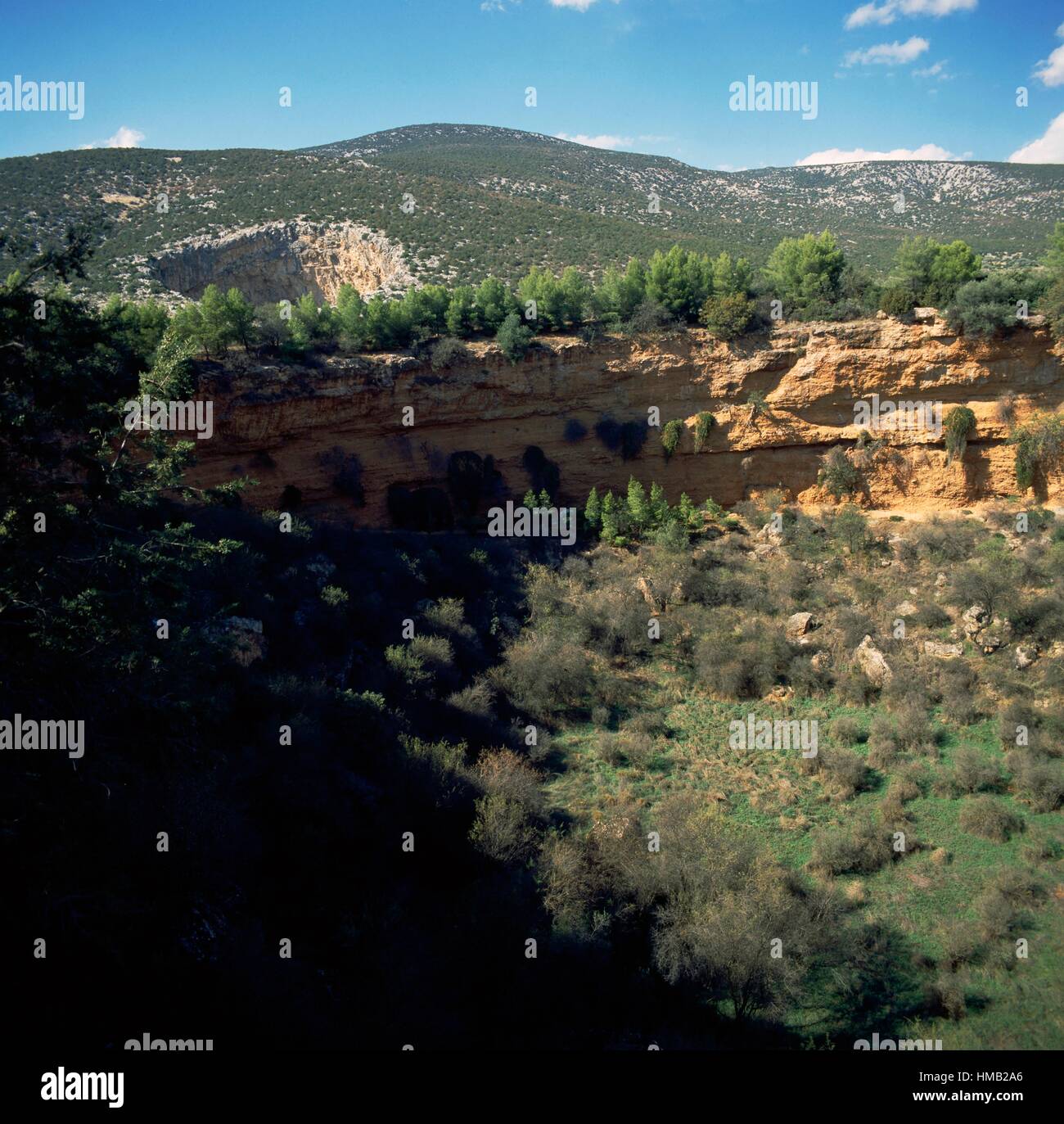 Inside the large doline near Didyma, Argolis, Peloponneso, Greece Stock ...