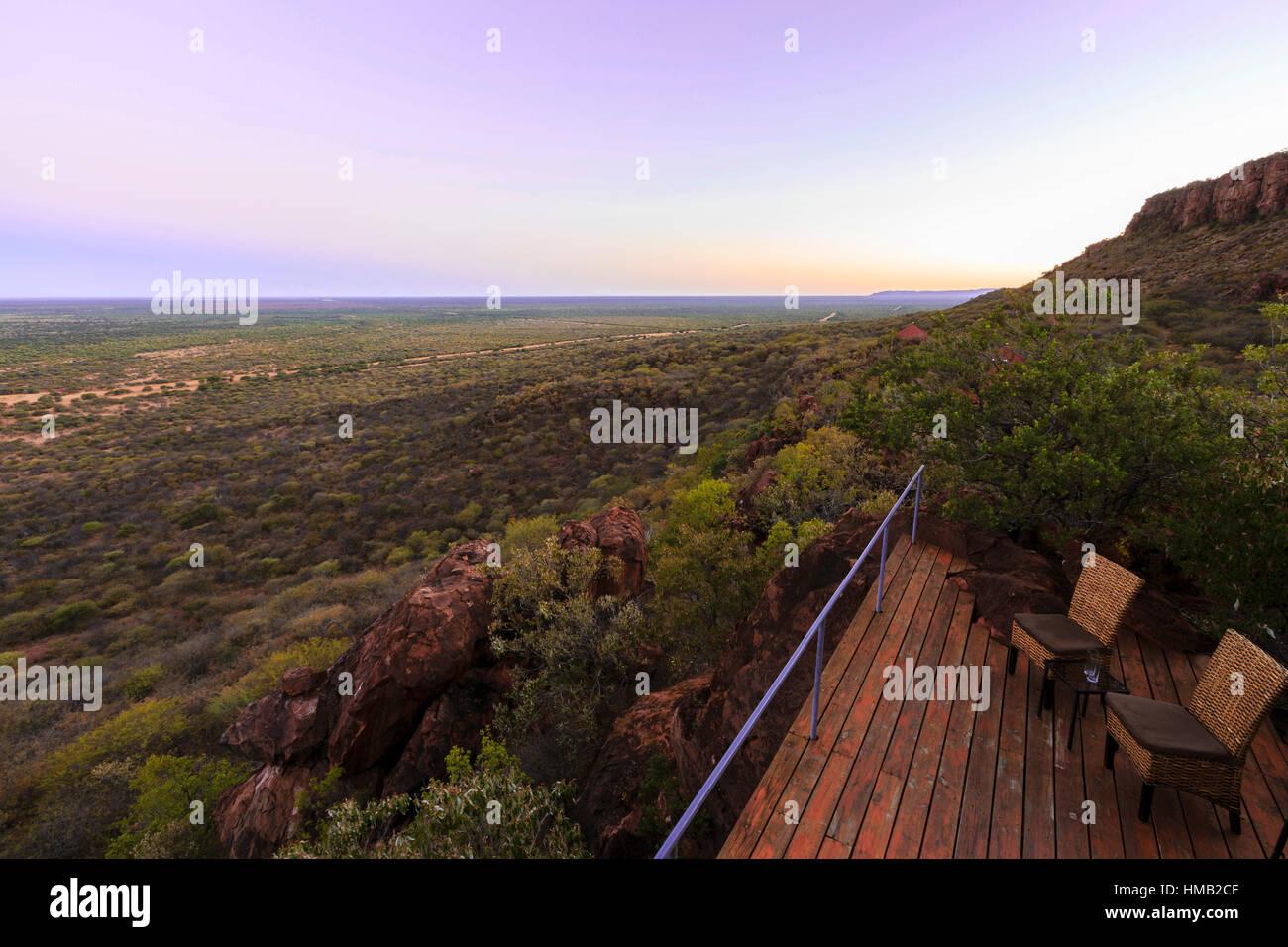 Terrace with view, Waterberg Plateau, Namibia Stock Photo - Alamy
