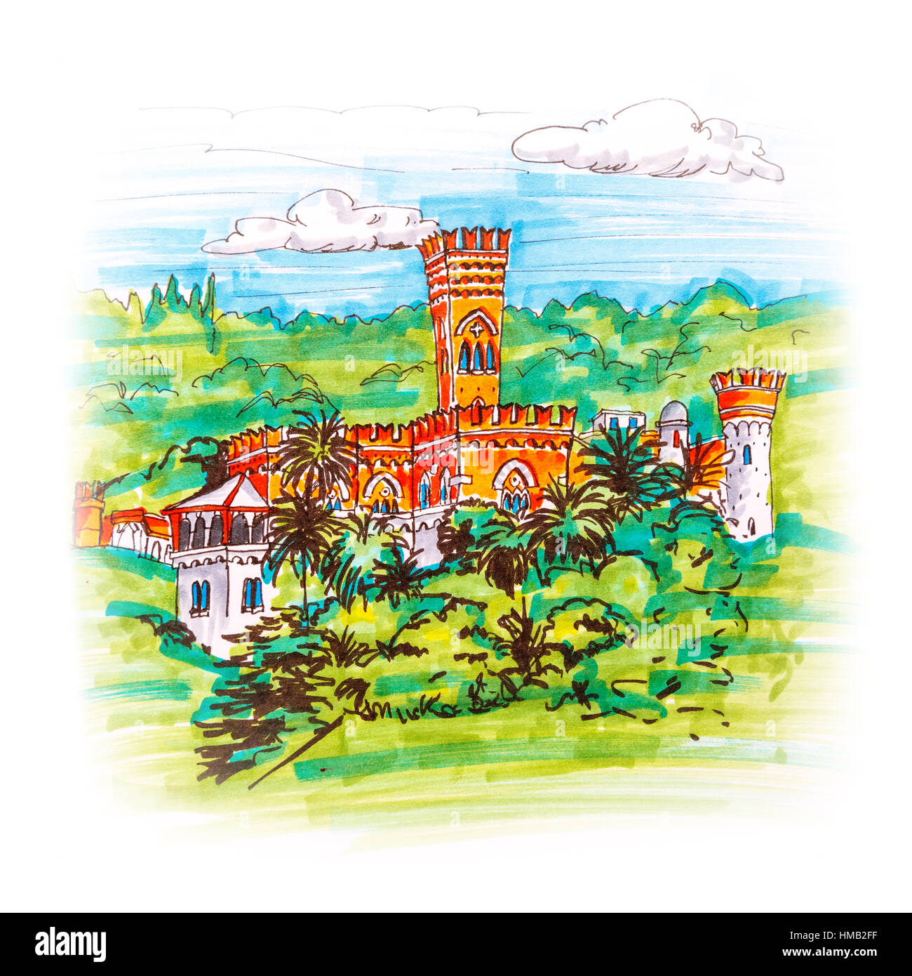 Castle is a Cut Out Stock Images & Pictures - Alamy