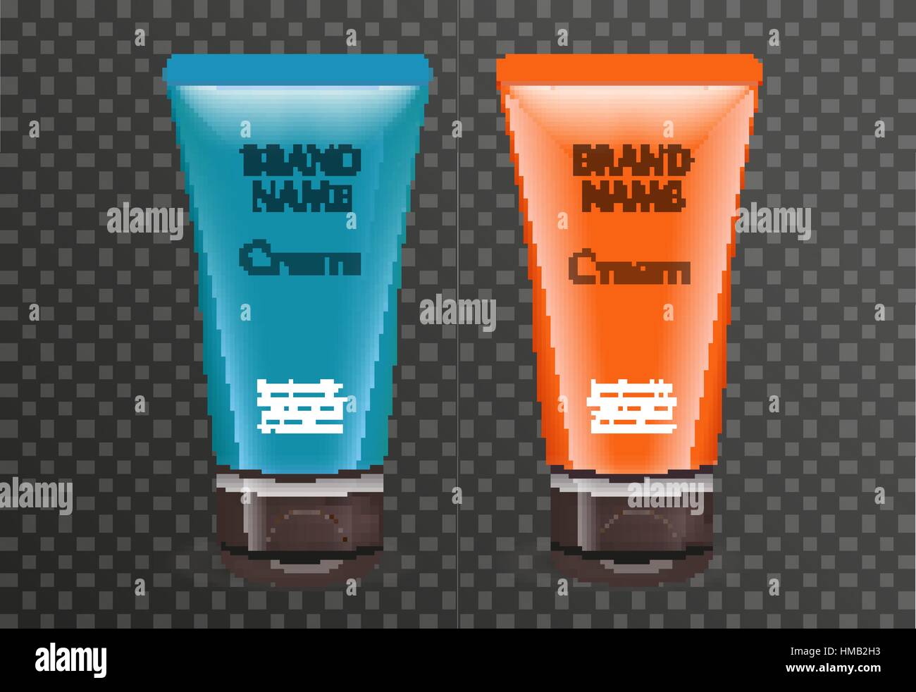 Realistic sun cream package template for your design. Sunscreen tube ...