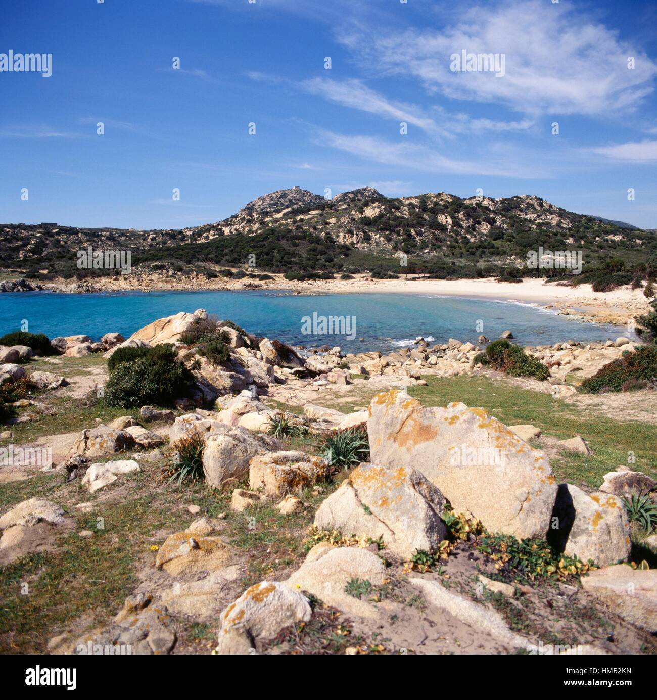 The beach of Chia, near Domus de Maria, Sardinia, Italy Stock Photo - Alamy