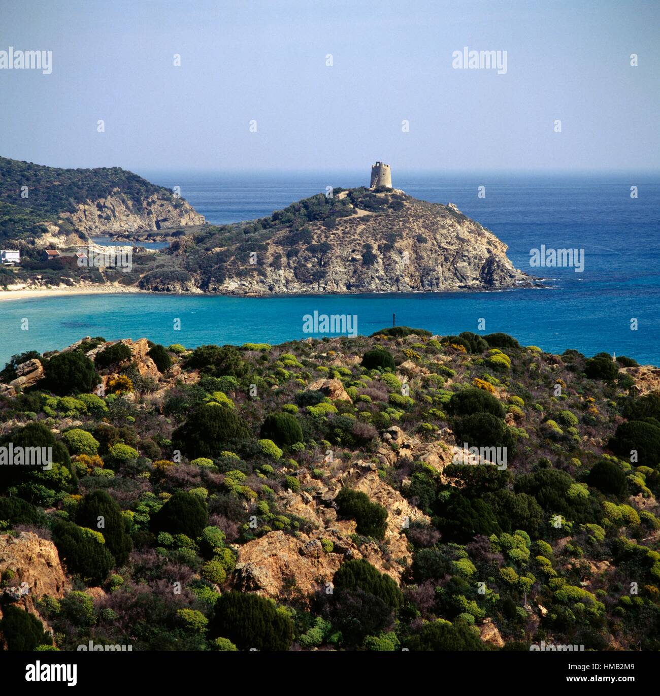 Chia tower sardinia hi-res stock photography and images - Alamy