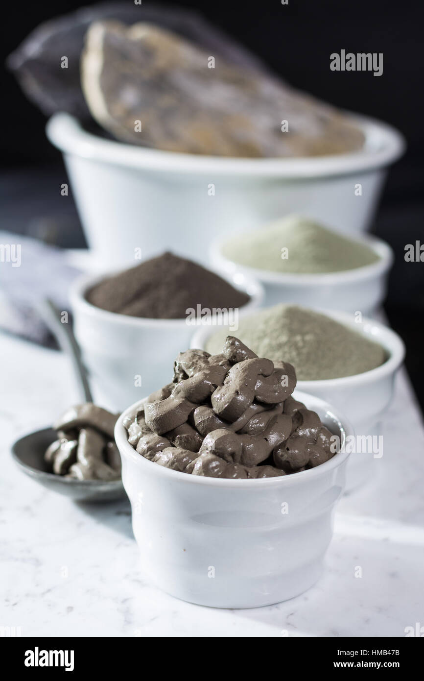 Ancient minerals - luxury face and body spa treatment, clay powder and ...