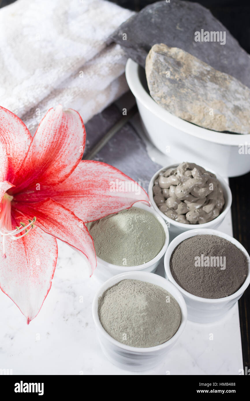 Ancient minerals - luxury face and body spa treatment, clay powder and ...