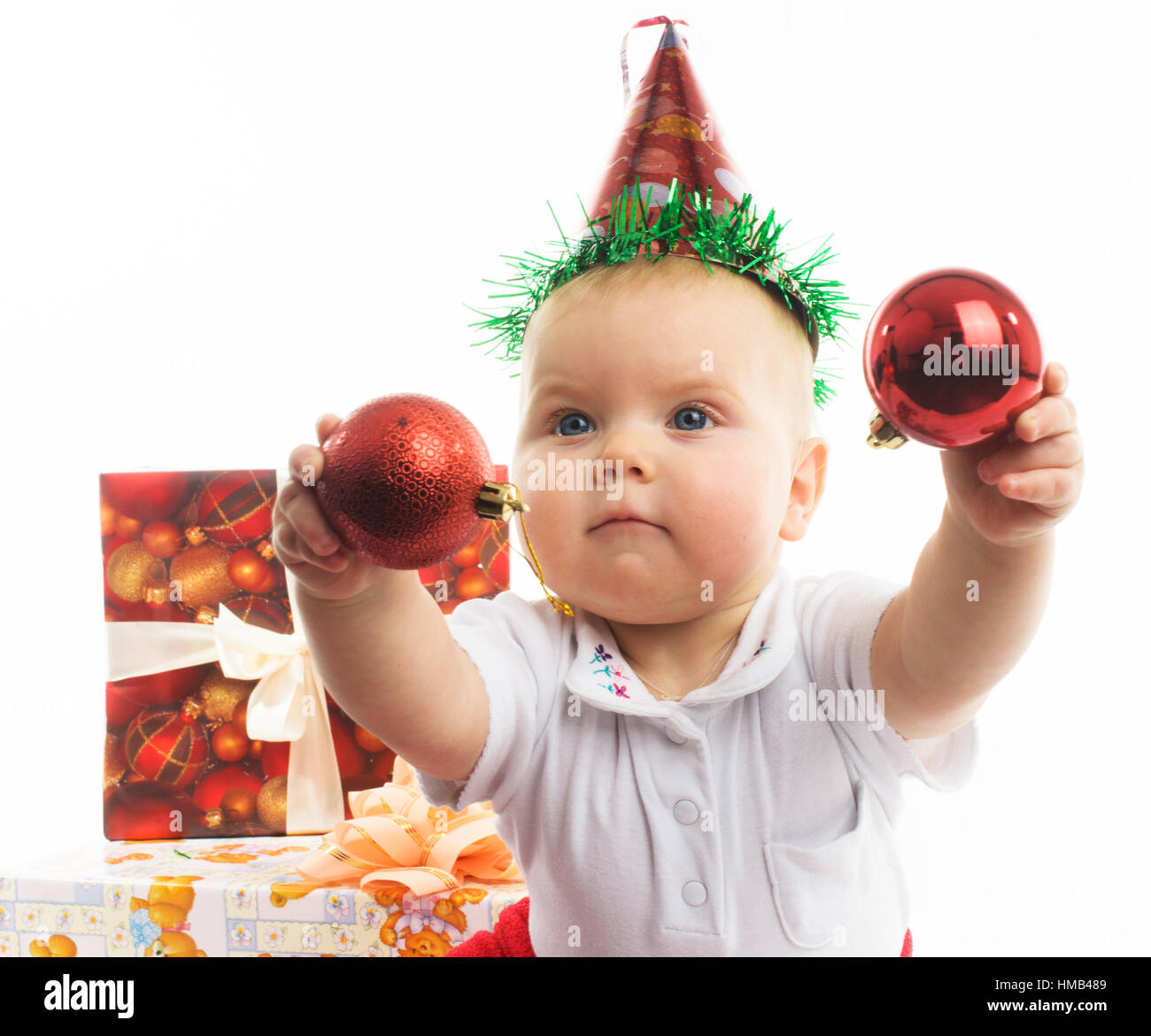 baby in christmas Stock Photo - Alamy